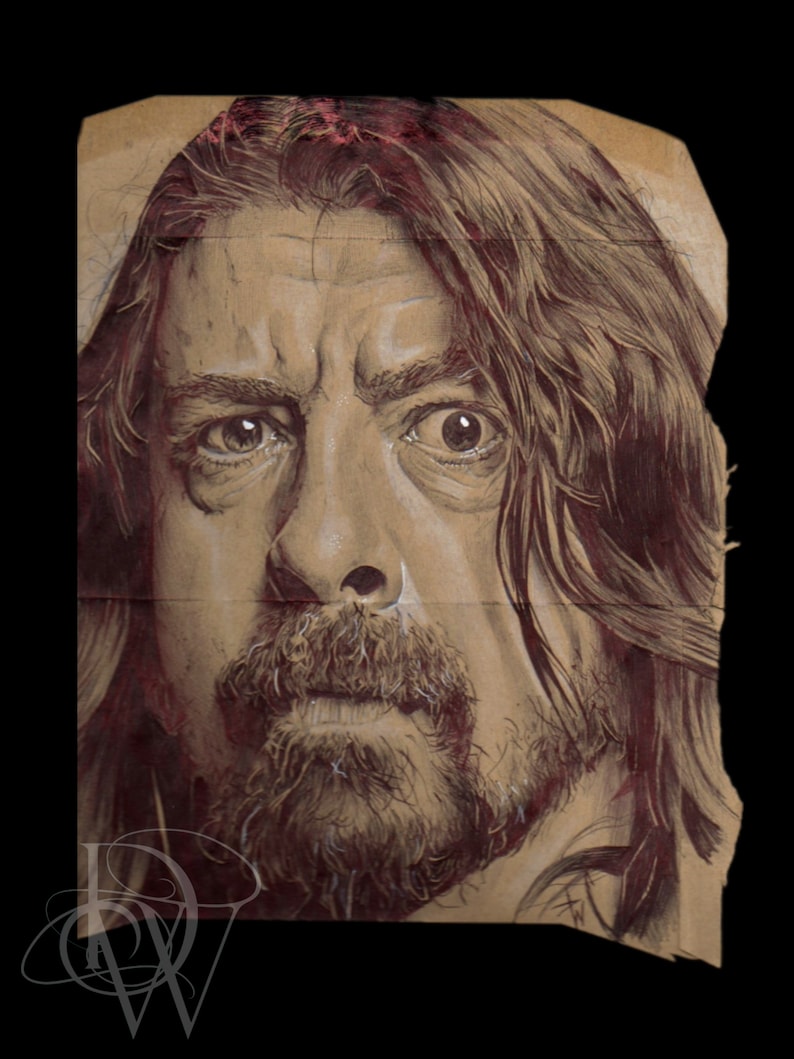 Dave Grohl Envelope Print - Etsy