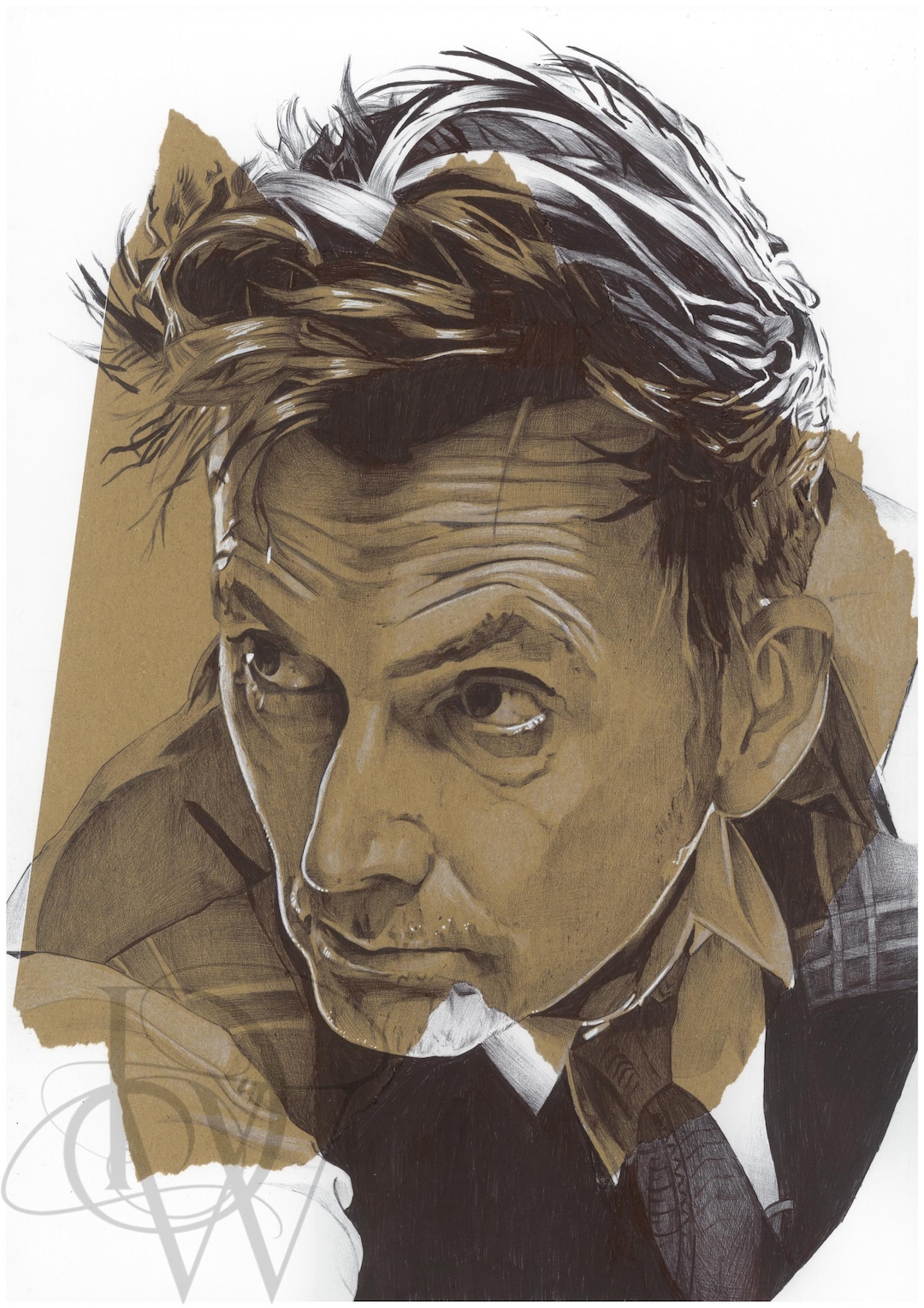 Dr Who A4 Print Ball Point Pen Drawing - Etsy