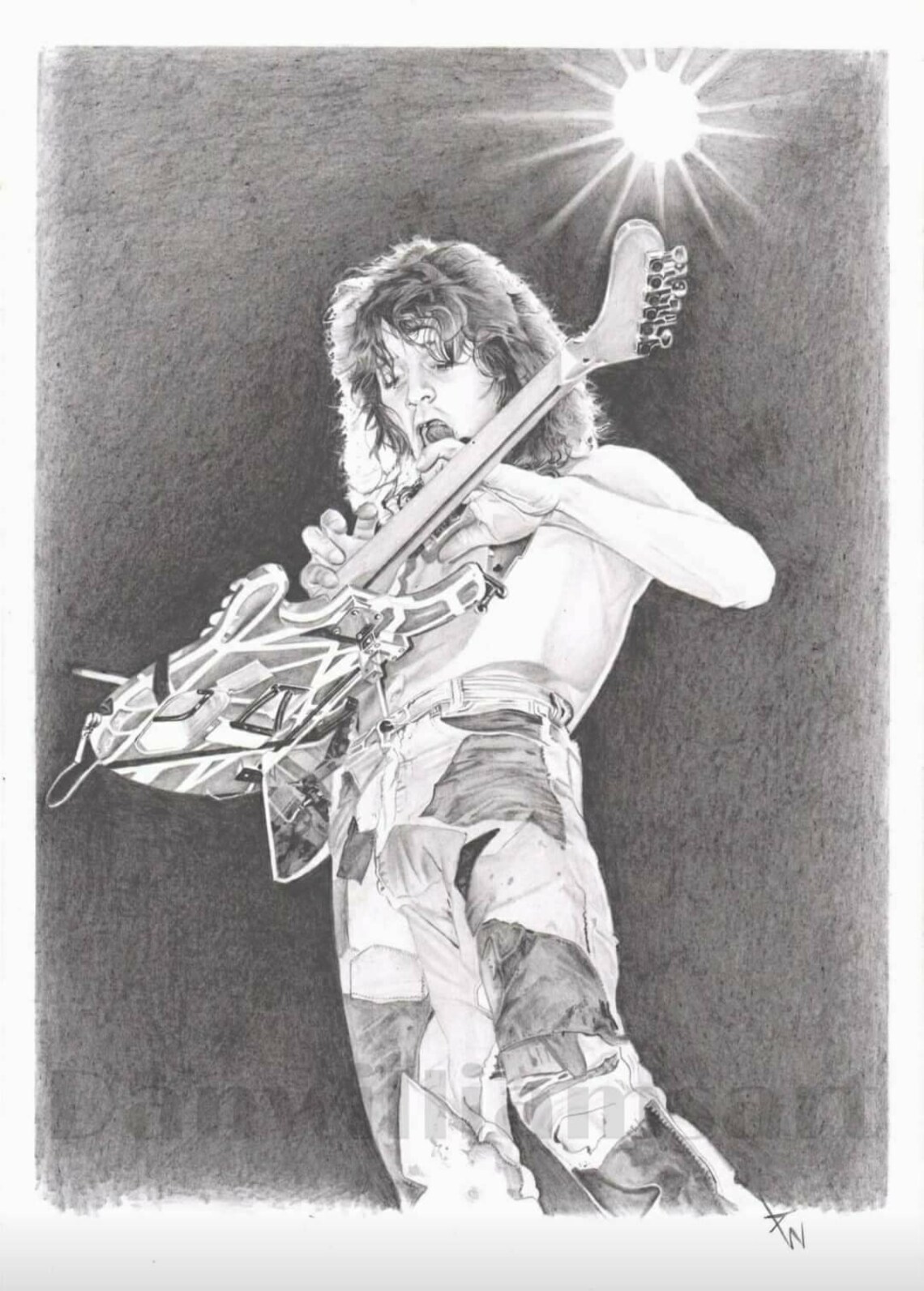 Eddie Van Halen Print - Etsy