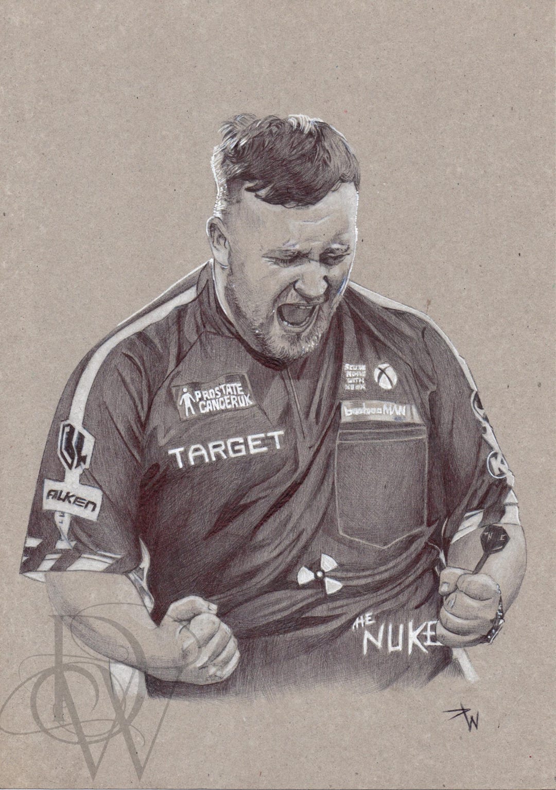 Luke Littler Portrait Print - Etsy