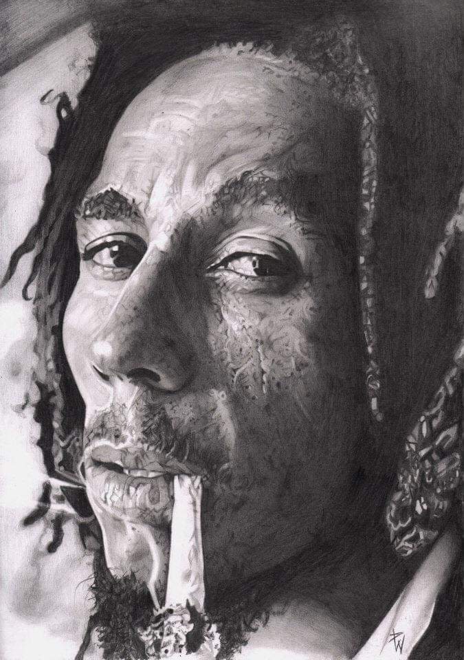 Bob Marley Pencil Drawing - Etsy