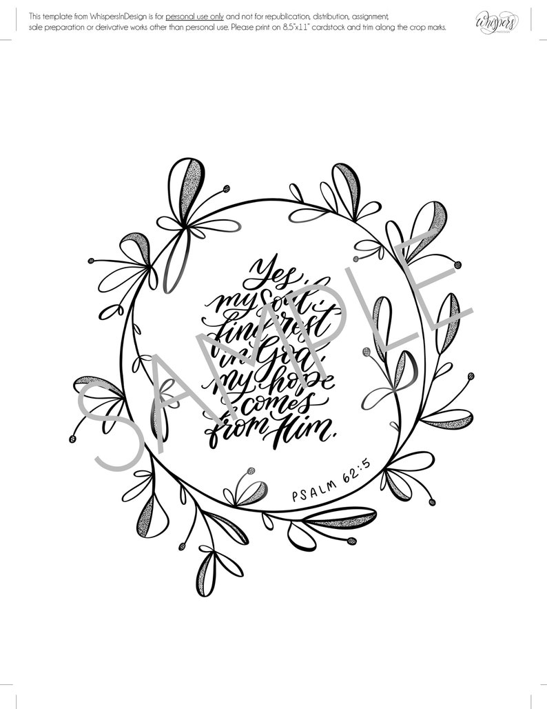 Find rest in God Christian print Scripture Printable Bible | Etsy