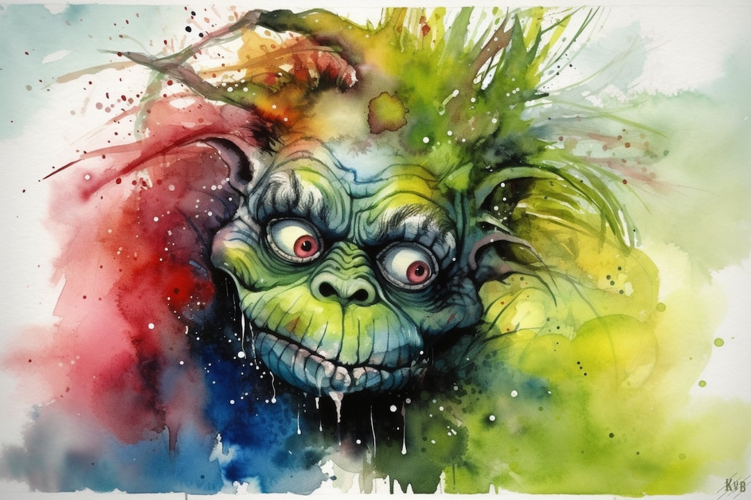 THE GRINCH, Holiday Art, How the Grinch Stole Christmas, Weird Creature ...