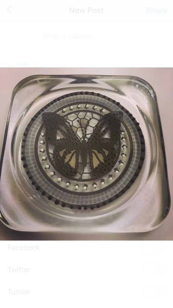 Recycled Glass 3D Puff Binder Coaster - Etsy