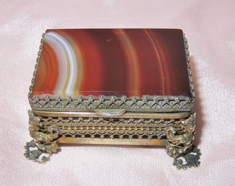 Antique Agate Box | Etsy