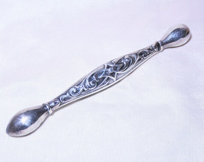 Antique Sterling Silver Glove Darner Mending Tool - Repousse Nouveau ...