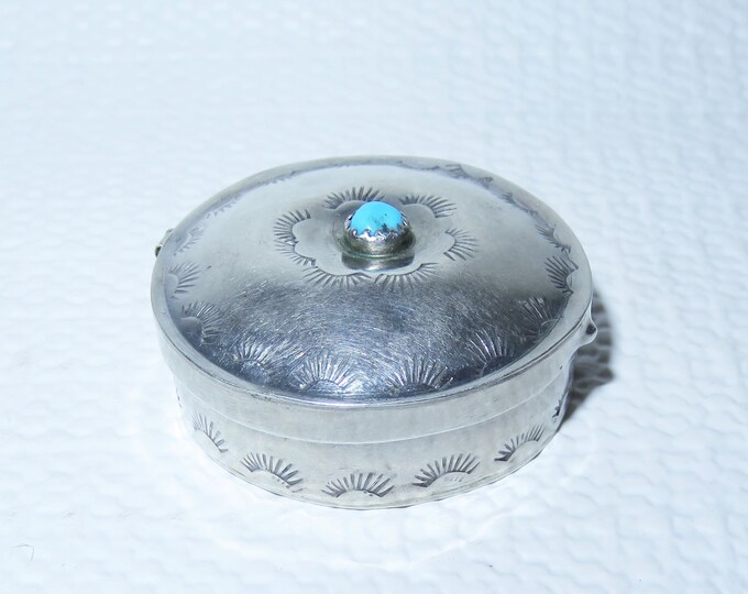 Vintage Native American Indian or Southwest Sterling Silver & Turquoise ...