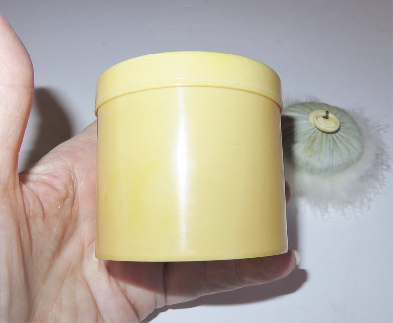 Antique Swans Down and Silk Powder Puff With Bone Handle & - Etsy