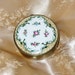 Fine Antique Brass & Hand Painted Floral Enamel Box-hinged Mirrored Box ...