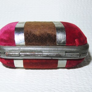 Antique Velvet Fashion Doll Purse - Valise Style Coin Purse - Victorian ...