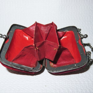 Antique Velvet Fashion Doll Purse - Valise Style Coin Purse - Victorian ...