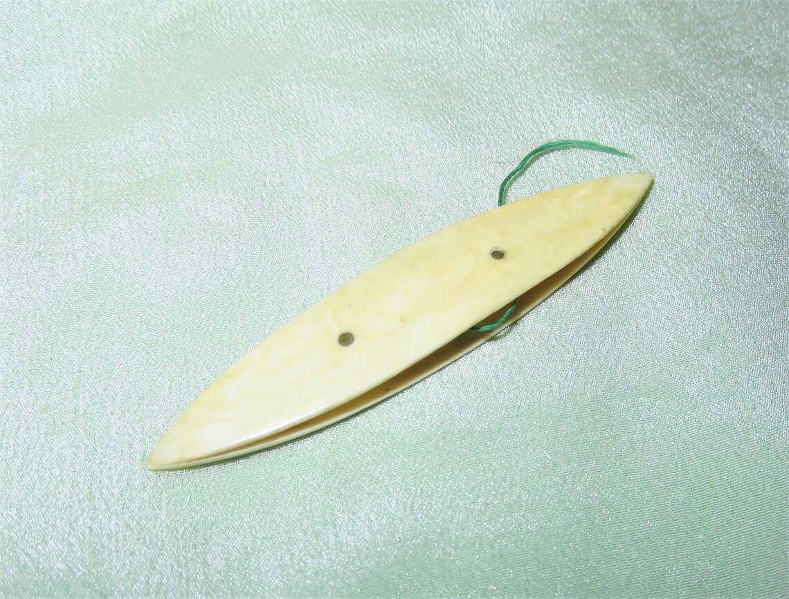 Antique Carved Bone Sewing Tatting Shuttle Lace Making | Etsy