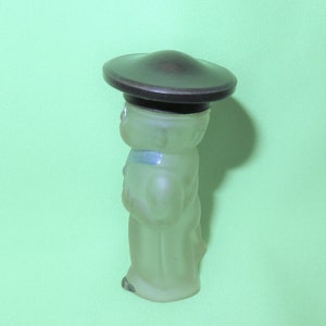 Antique Frosted Glass Figural Sailor Cologne Perfume Scent Bottle ...