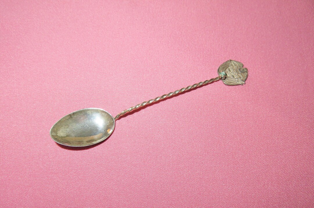 Antique 900 Silver Columbian Coat of Arms Souvenir Collectible Spoon ...