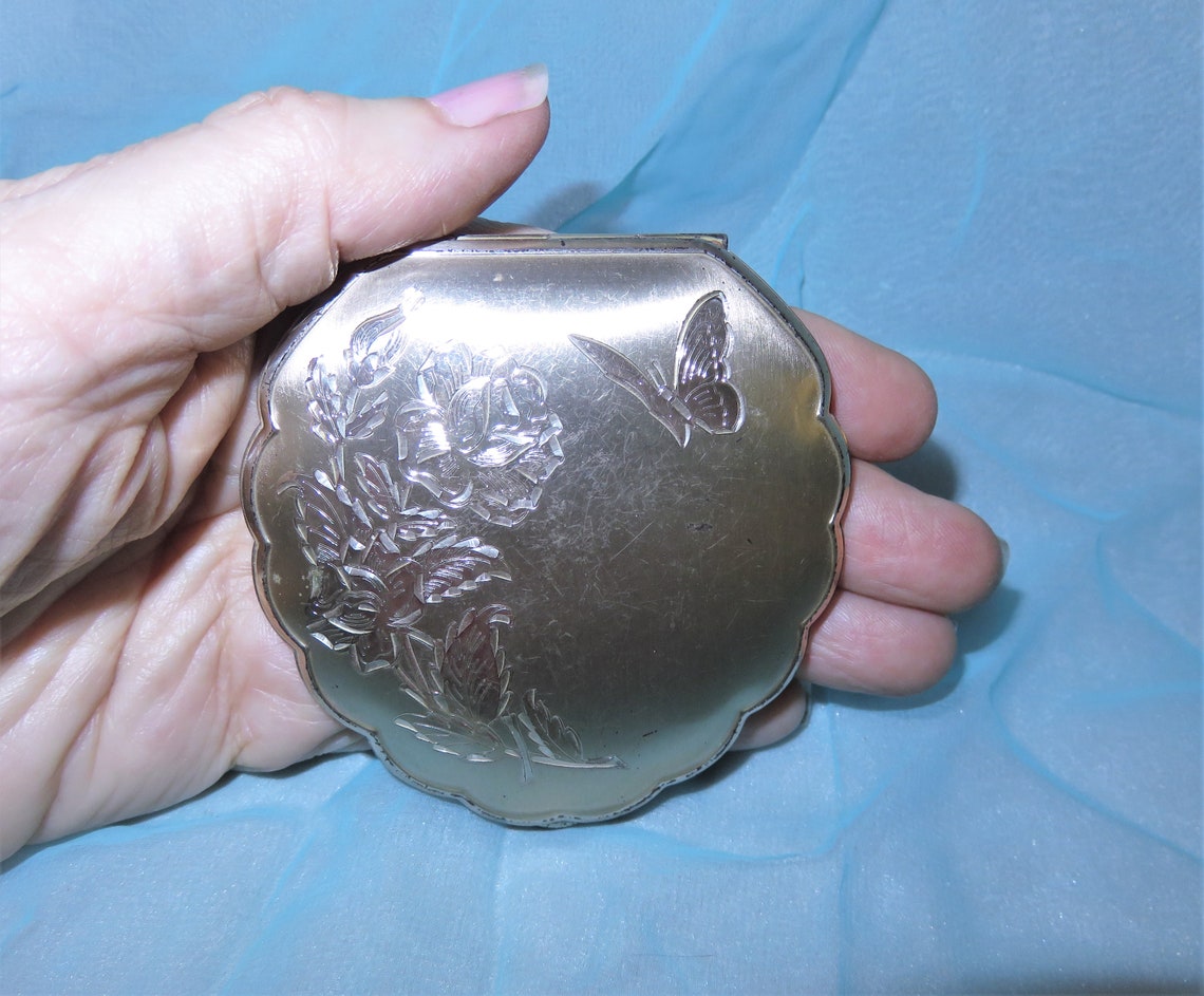 Antique Sterling Silver Elgin American Bright Cut Engraved - Etsy