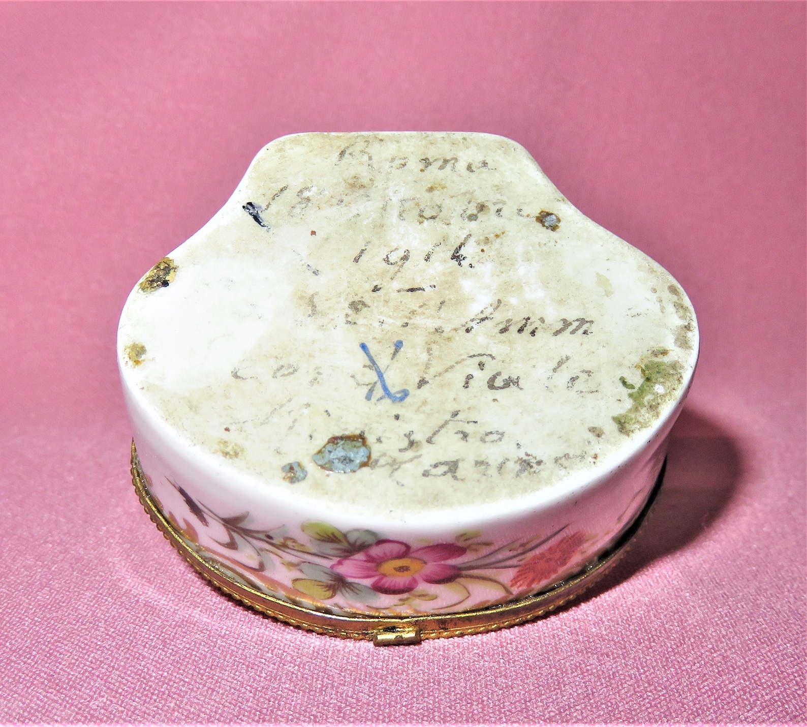 Antique Rome Italy Hand Painted Porcelain Box-bronze Mounted | Etsy