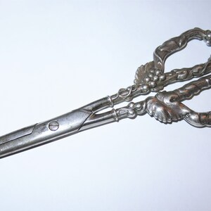 Antique Sterling Silver Grape Shears Scissors - Ornate Grapes, Grape ...