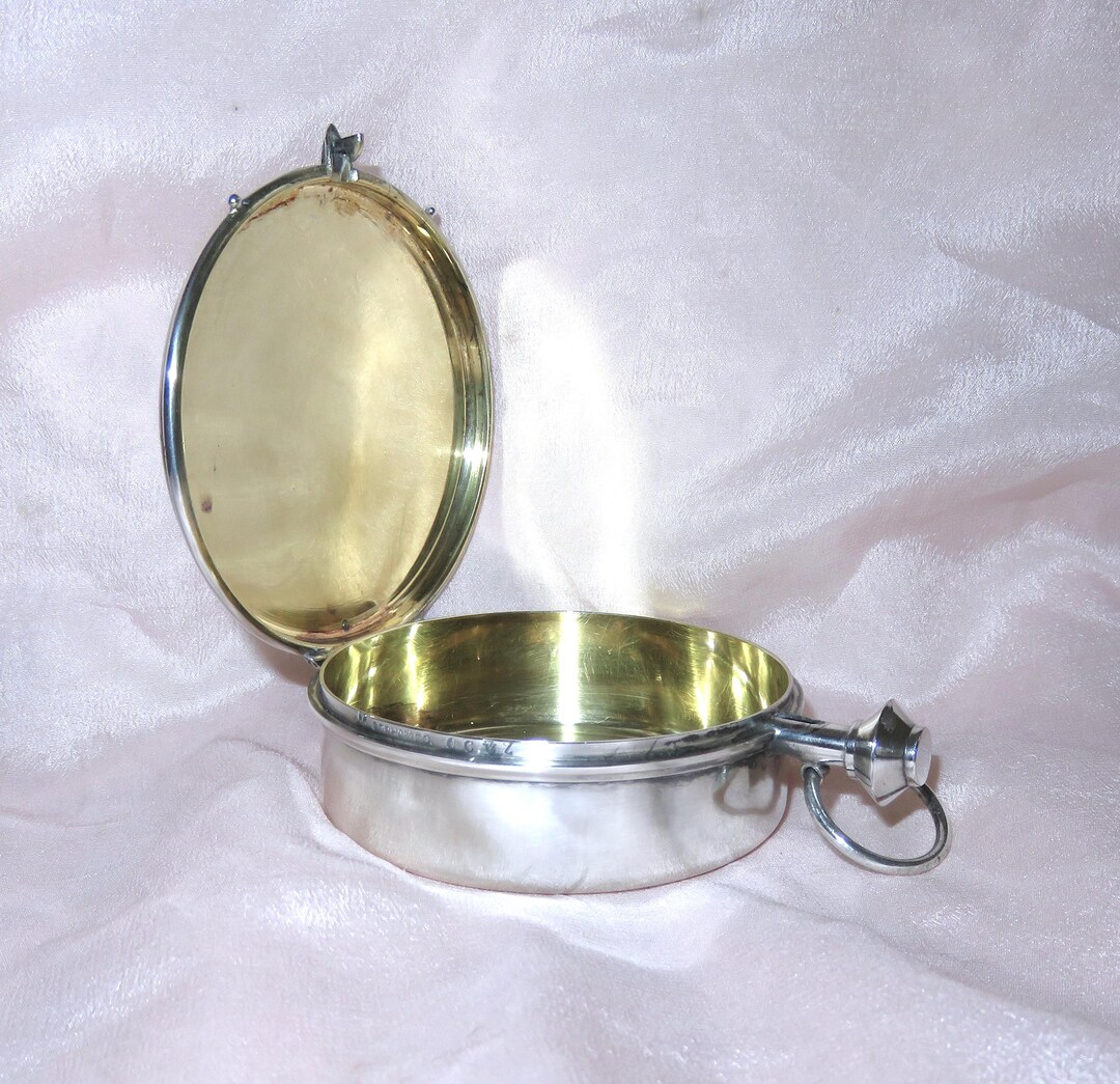 Large Capacity Antique Sterling Silver & Gilt Interior Pyx - Gorham ...