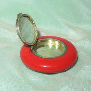 Antique Sterling Silver Enameled Double Compartments Powder and Rouge ...