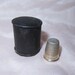 Antique Leather Dennison Mfg. Co Thimble Holder - Velvet Thimble Stand ...