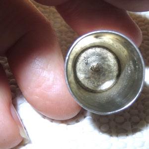 Vintage Hinged Gold Bird on Nest Thimble Holder Pin Cushion & Sterling ...