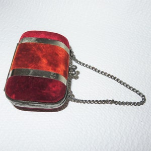 Antique Velvet Fashion Doll Purse - Valise Style Coin Purse - Victorian ...