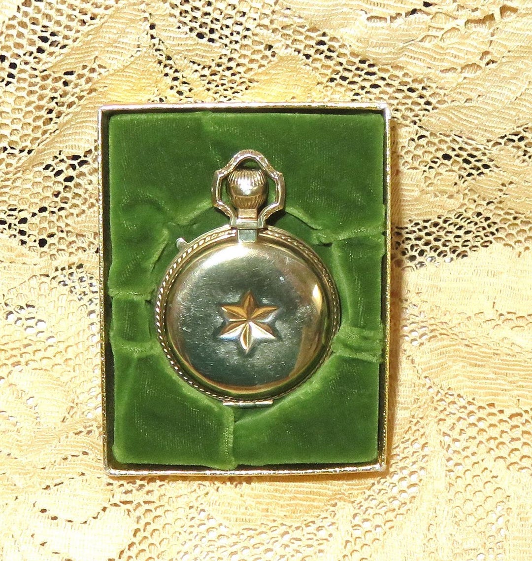 Antique Sterling Silver Holy Communion Pyx in Original Box Host ...