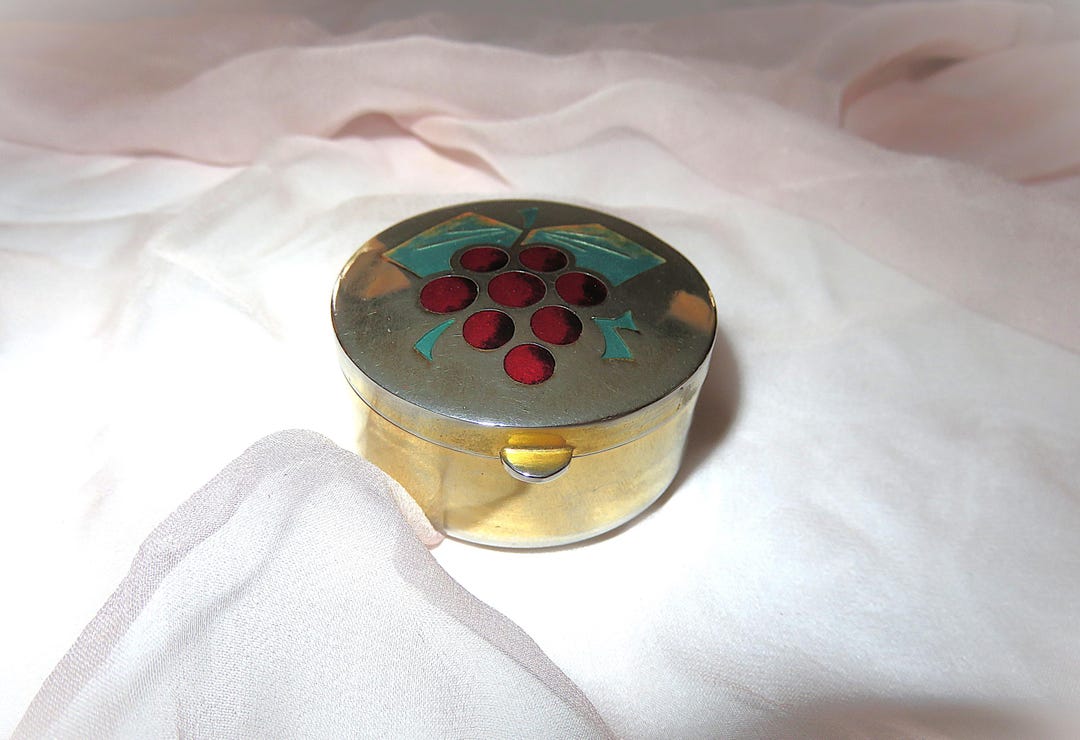 Vintage Gold Wash Holy Communion Host Eucharist Holder Pyx - Hinged ...
