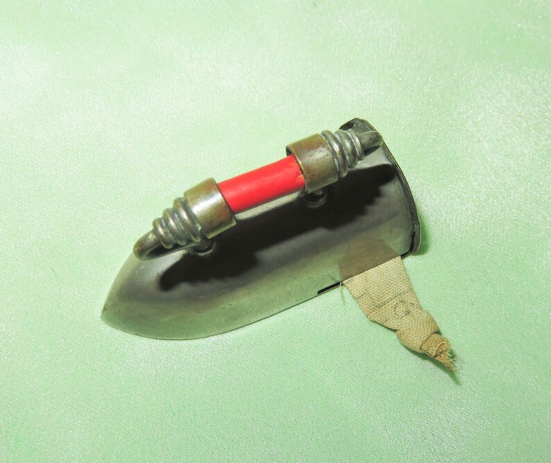 Antique Figural Metal Sad Iron Sewing Tape Measure Wood - Etsy