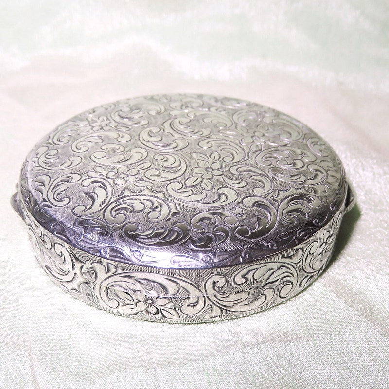 Silver Pill Box - Etsy