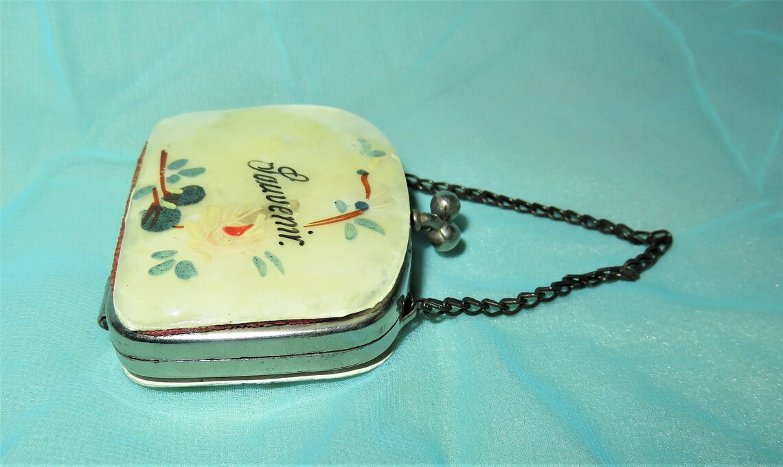 Antique Mother of Pearl Shell Coin Purse Change Purse | Etsy