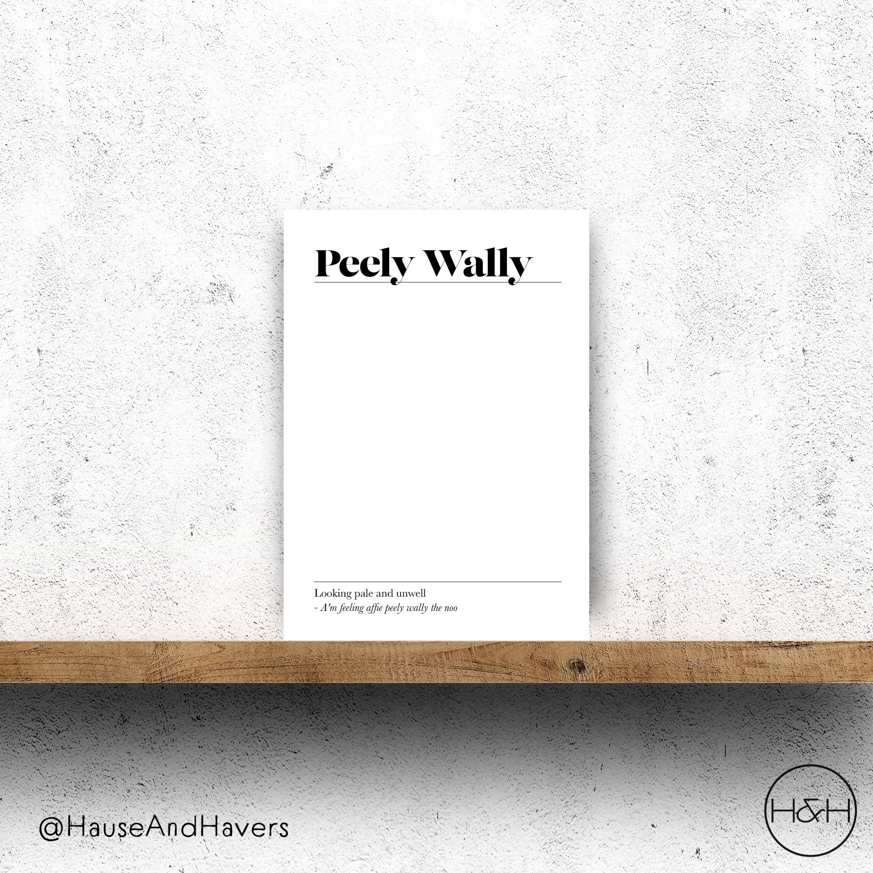 Peely Wally Get Well Card, Get Well Soon, Scottish Cards, Scottish ...