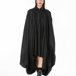 Avant Garde Dress, Oversized Black Dress, Asymmetric Dress, Plus Size ...