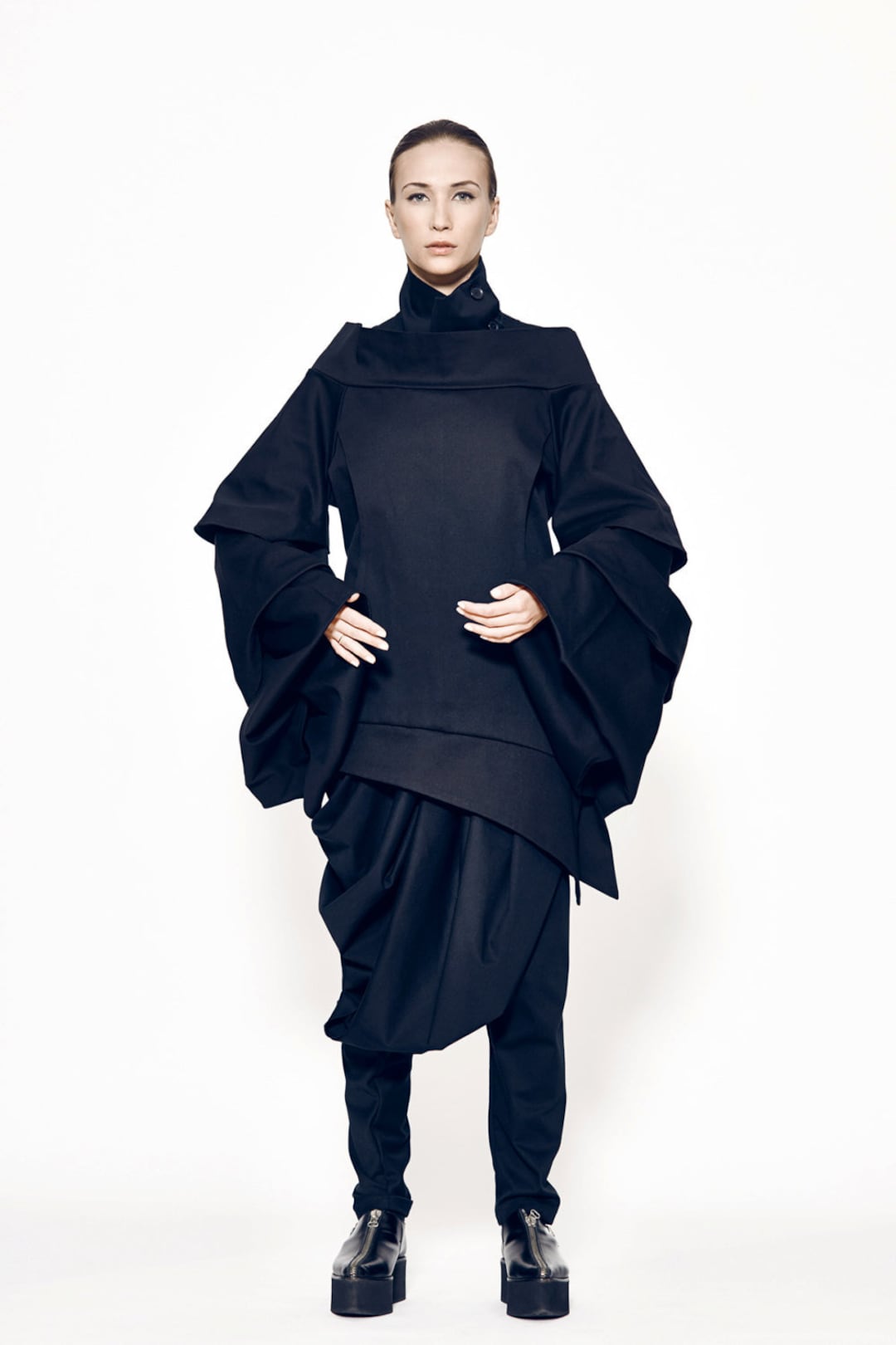 Deconstructed Jacket, Futuristic Clothing, Kimono Jacket With Oversized ...