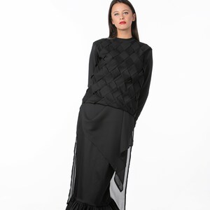 Mermaid Skirt in Black Avant Garde Skirt Elegant Maxi Skirt - Etsy