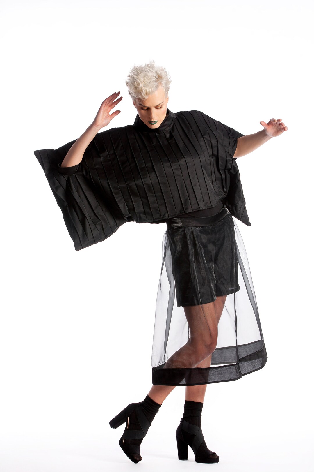 Avant Garde Batwing Top, Women Top, Futuristic Clothing, Deconstructed ...