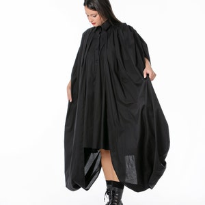 Avant Garde Dress, Oversized Black Dress, Asymmetric Dress, Plus Size ...