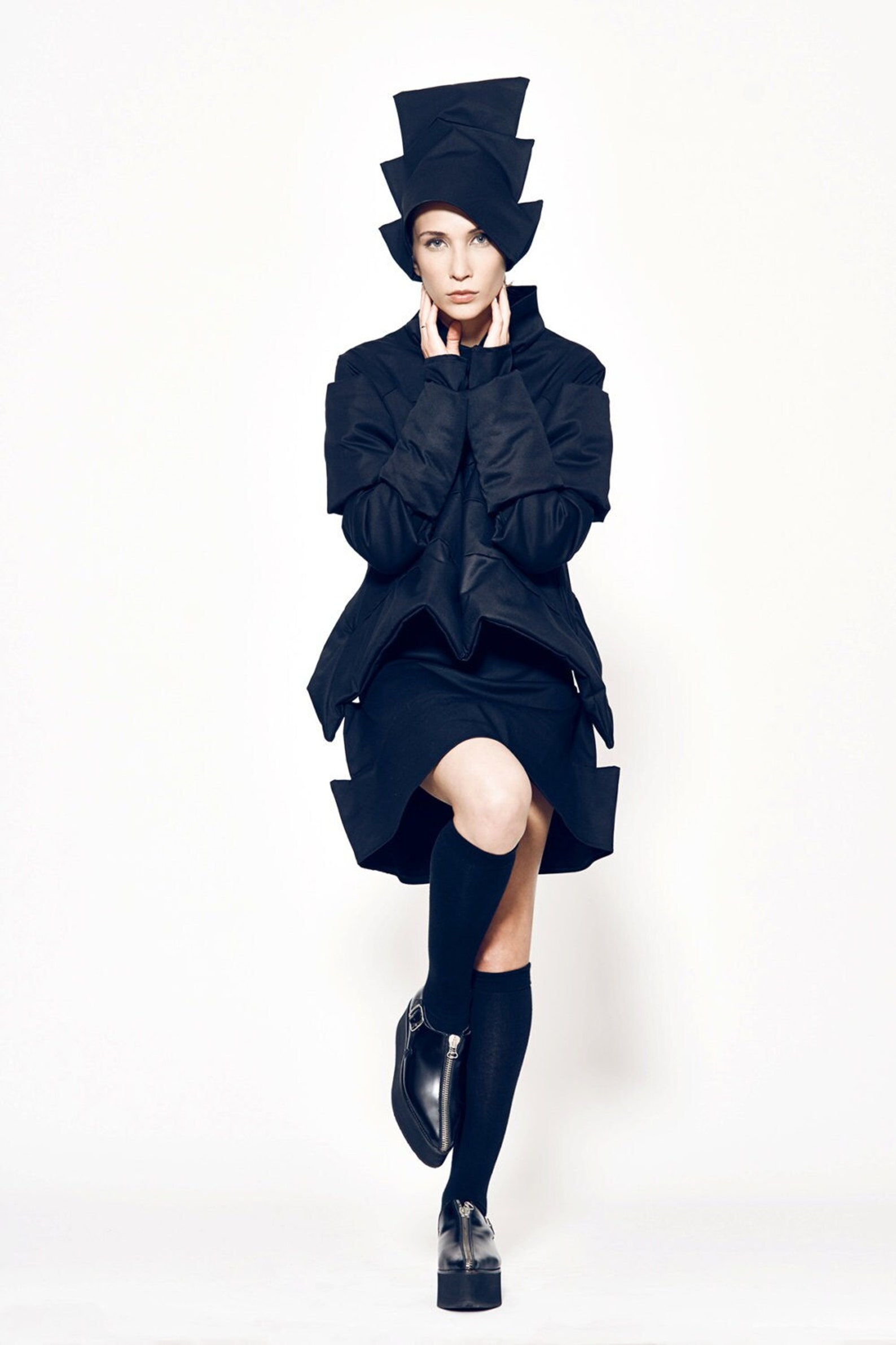 Avant Garde Jacket and Hat Set Futuristic Clothing Avant - Etsy