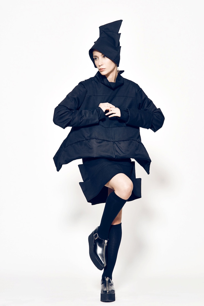 Avant Garde Jacket and Hat Set Futuristic Clothing Avant - Etsy