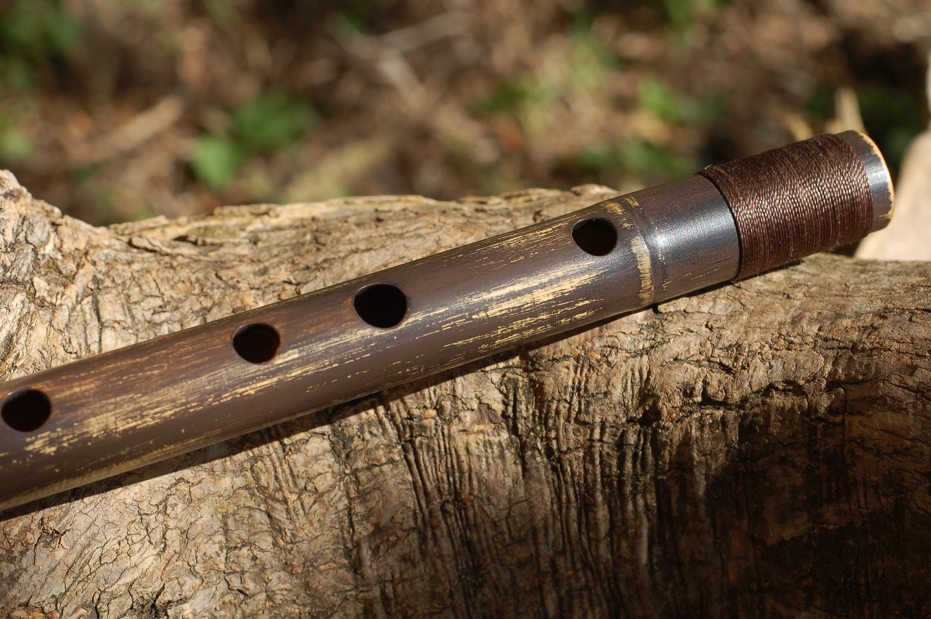 Fipple Bamboo Flute low Whistle Recorder | Etsy UK