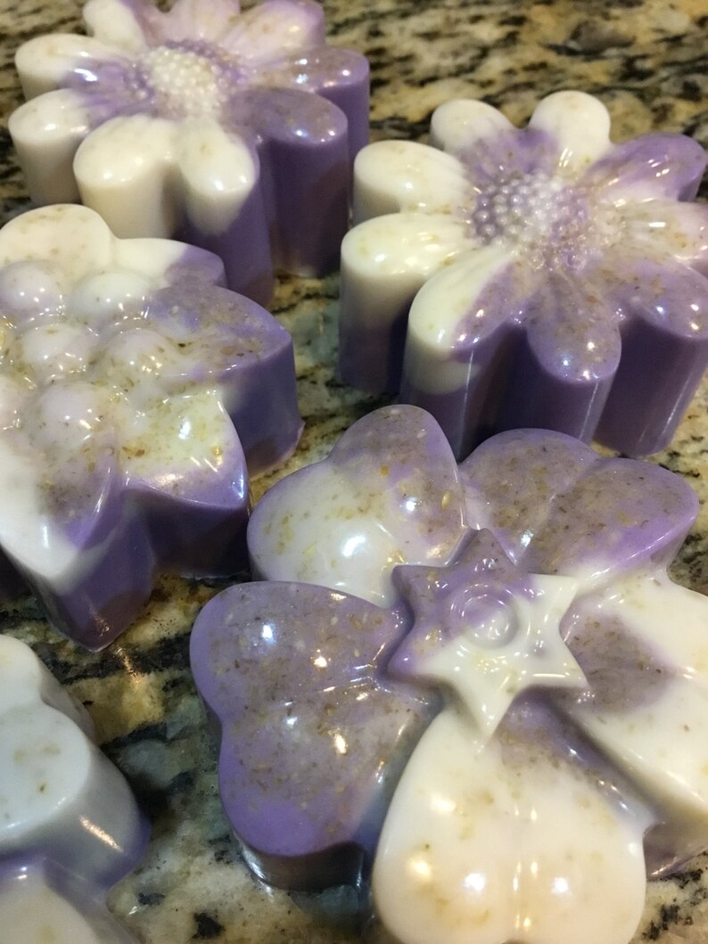 Rosemary Lavender Flower Soap, Lavender Soap, Homemade Soap, Flower ...