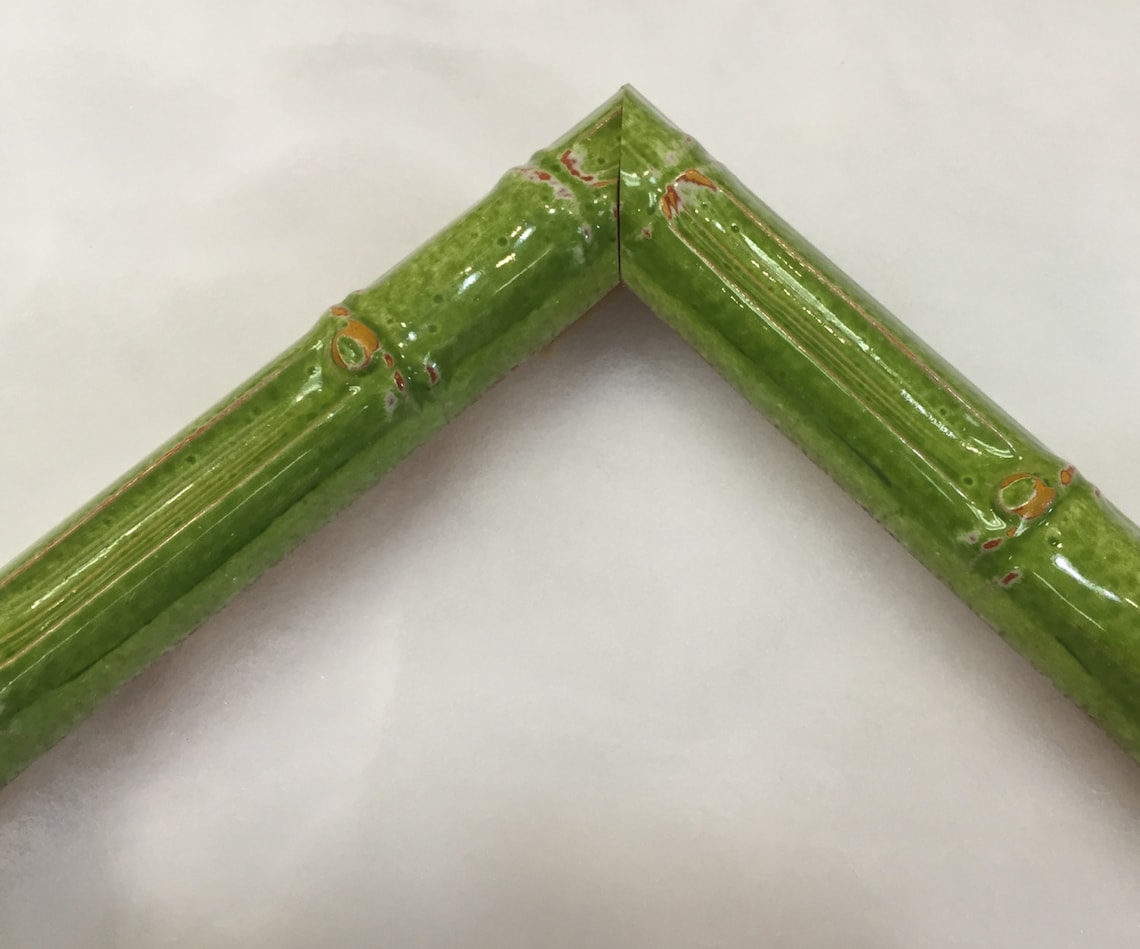 Green Bamboo Picture Frame Enamel Finish 3x5 4x6 5x7 8x10 - Etsy