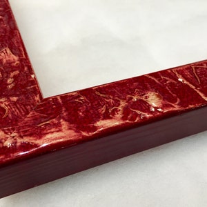 Boho Picture Frame, Modern Picture Frame, Red Picture Frame, Red Frame ...