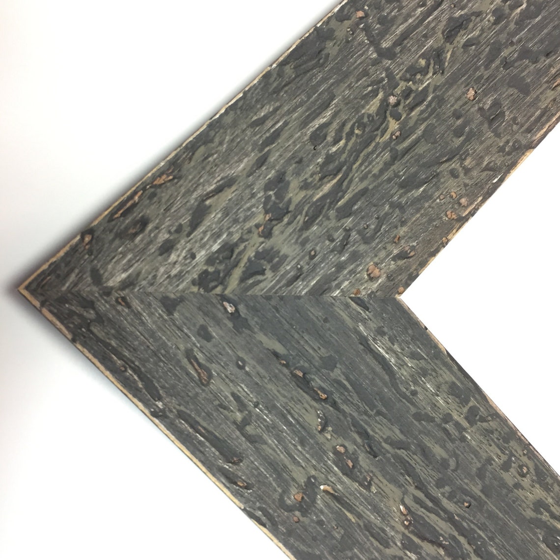 Charcoal Black Rustic Frame,rustic Picture Frame,farmhouse Distressed ...