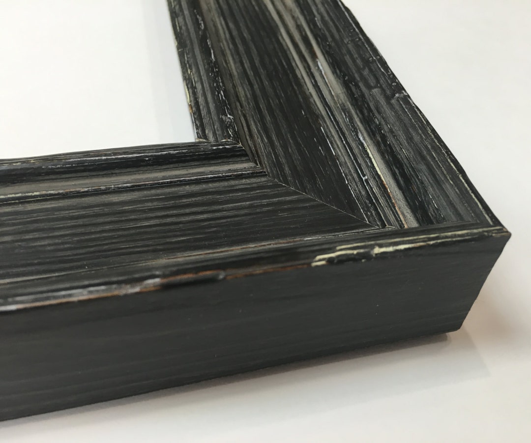 Black Shabby Chic Frame,black Rustic Frame,black Distressed Frame,16x20 ...