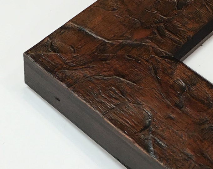 Rustic Distressed Frame,brown Rustic Frame,brown Wood Picture Frame ...