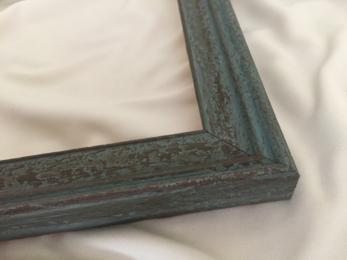 Rustic Blue Frameblue Farmhouse Frameblue Shabby Chic | Etsy