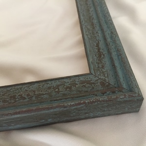 Rustic Blue Frame,blue Farmhouse Frame,blue Shabby Chic Frame,blue ...