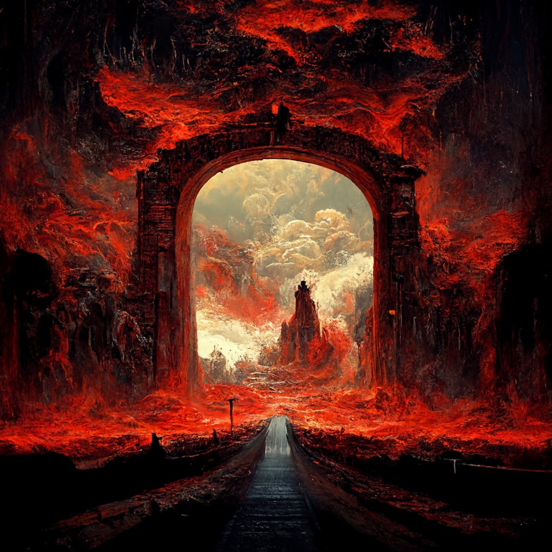 Gateway to Heaven and Hell Wall Art, Set of 2 Square Prints, Gallery ...