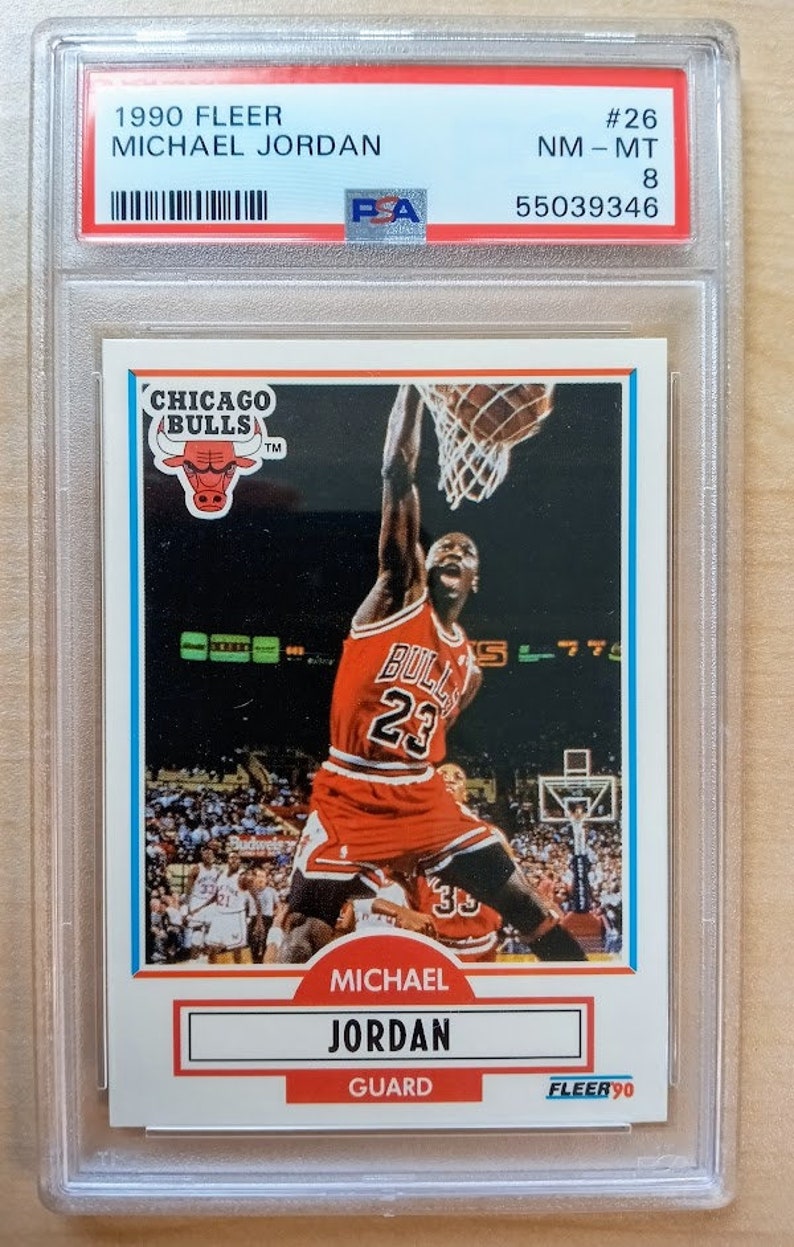 1990 Michael Jordan Fleer 26 Chicago Bulls PSA 8 NM-MINT | Etsy